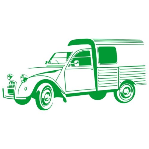 Stickers, 2CV camionnette, décoration vintage, fans de deudeuch