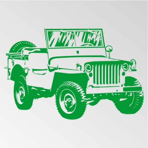 Sticker d'une Jeep vintage - DÉCORENKIT - La boutique des Stickers