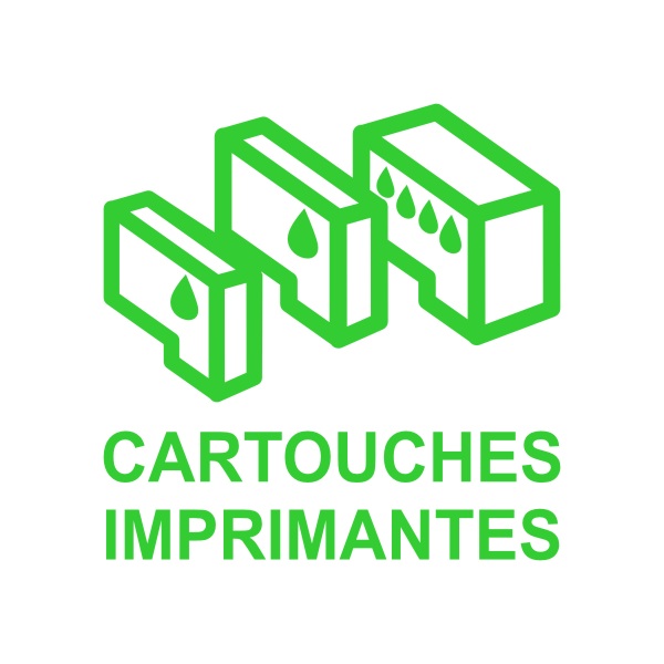 Sticker Recyclage des cartouches d'imprimantes Signalétique tri ...