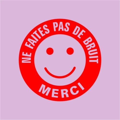 Sticker Ne faites pas de bruit Signalétique smiley - Decorenkit - La ...