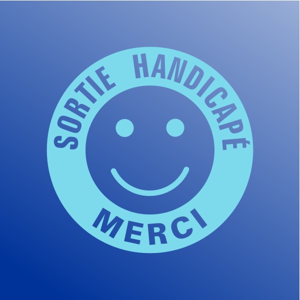 Sticker Sorties handicapés Signalétique smiley - Decorenkit - La ...