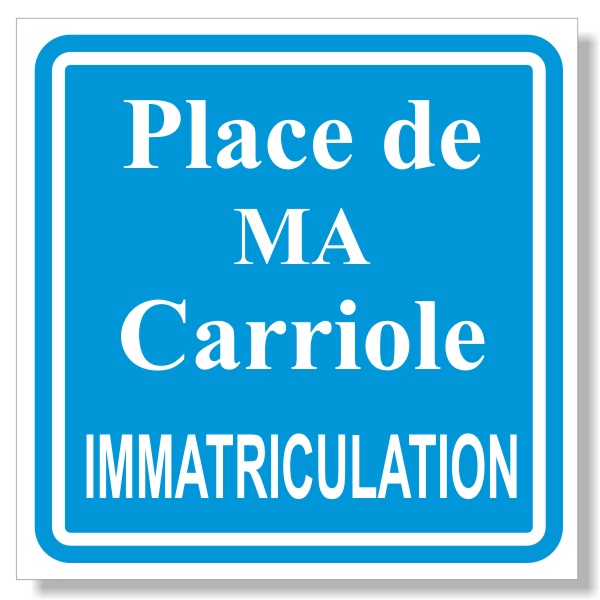 Sticker stationnement Place réservée Modèle personnalisé - Decorenkit ...