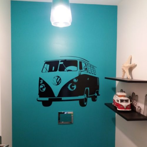Sticker du Combi VW pour la décoration intérieure de la maison