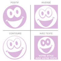 Signalétique Smiley - Decorenkit - La boutique des Stickers