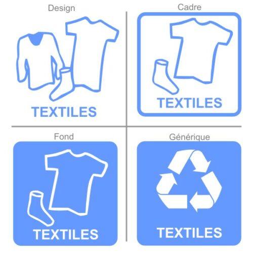 Signalétique recyclage, stickers et panneaux pour la maison